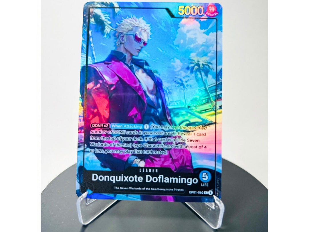 Doflamingo Custom Leader OP01 – Karte One Piece Custom - Hyper-gloss ...