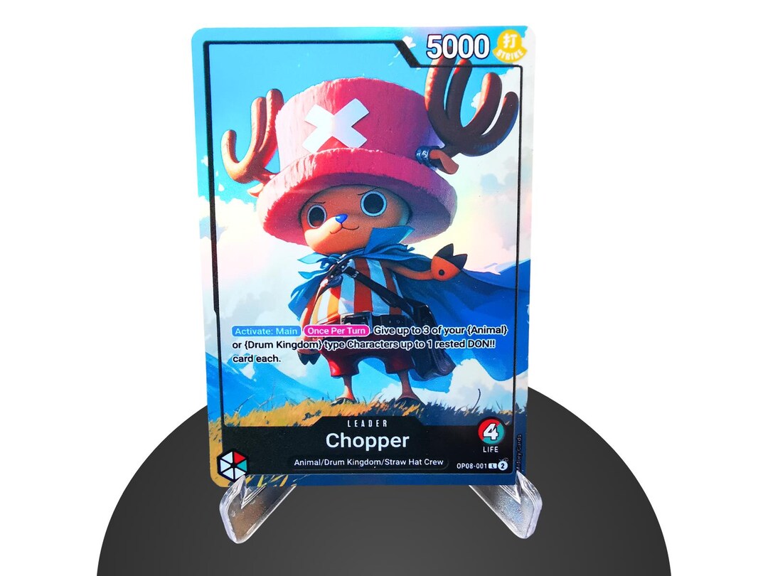 Chopper Custom Leader OP08 – Karte One Piece Custom - Hyper-gloss Full ...