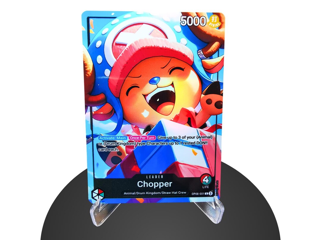 Chopper Custom Leader OP08 – Karte One Piece Custom - Hyper-gloss Full ...