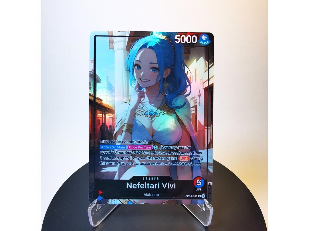 Vivi Custom Leader OP04 – Karte One Piece Custom - Hyper-gloss Full ...