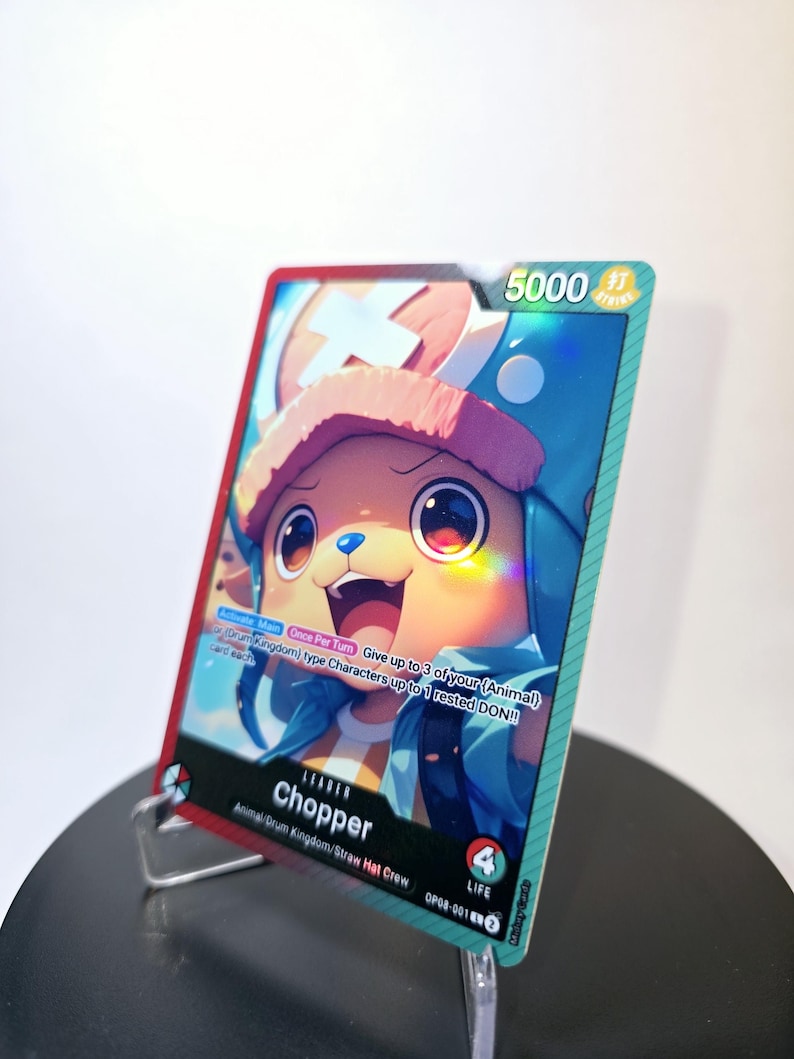 Chopper Custom Leader OP08 – Karte One Piece Custom - Hyper-gloss Full ...