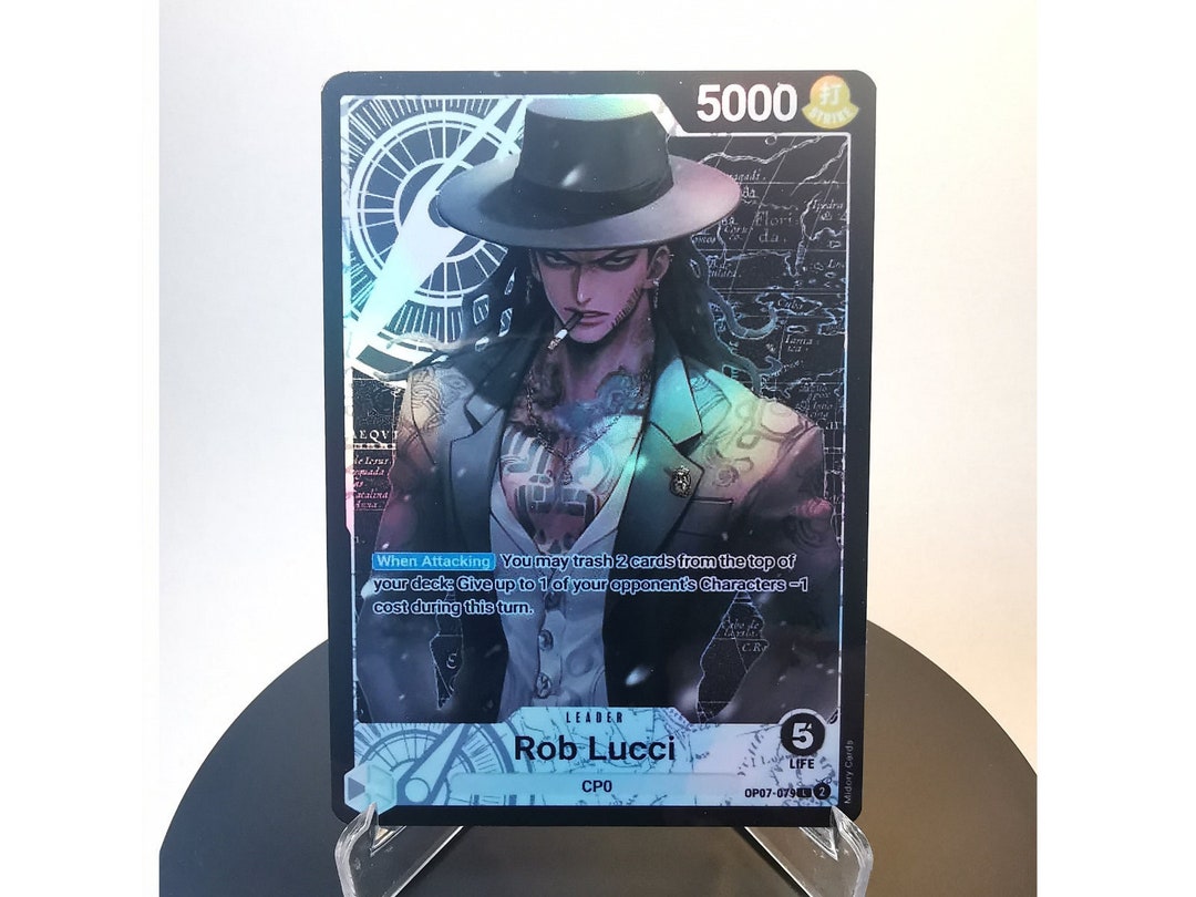 Rob Lucci Custom Leader OP07 – Karte One Piece Custom - Hyper-gloss ...