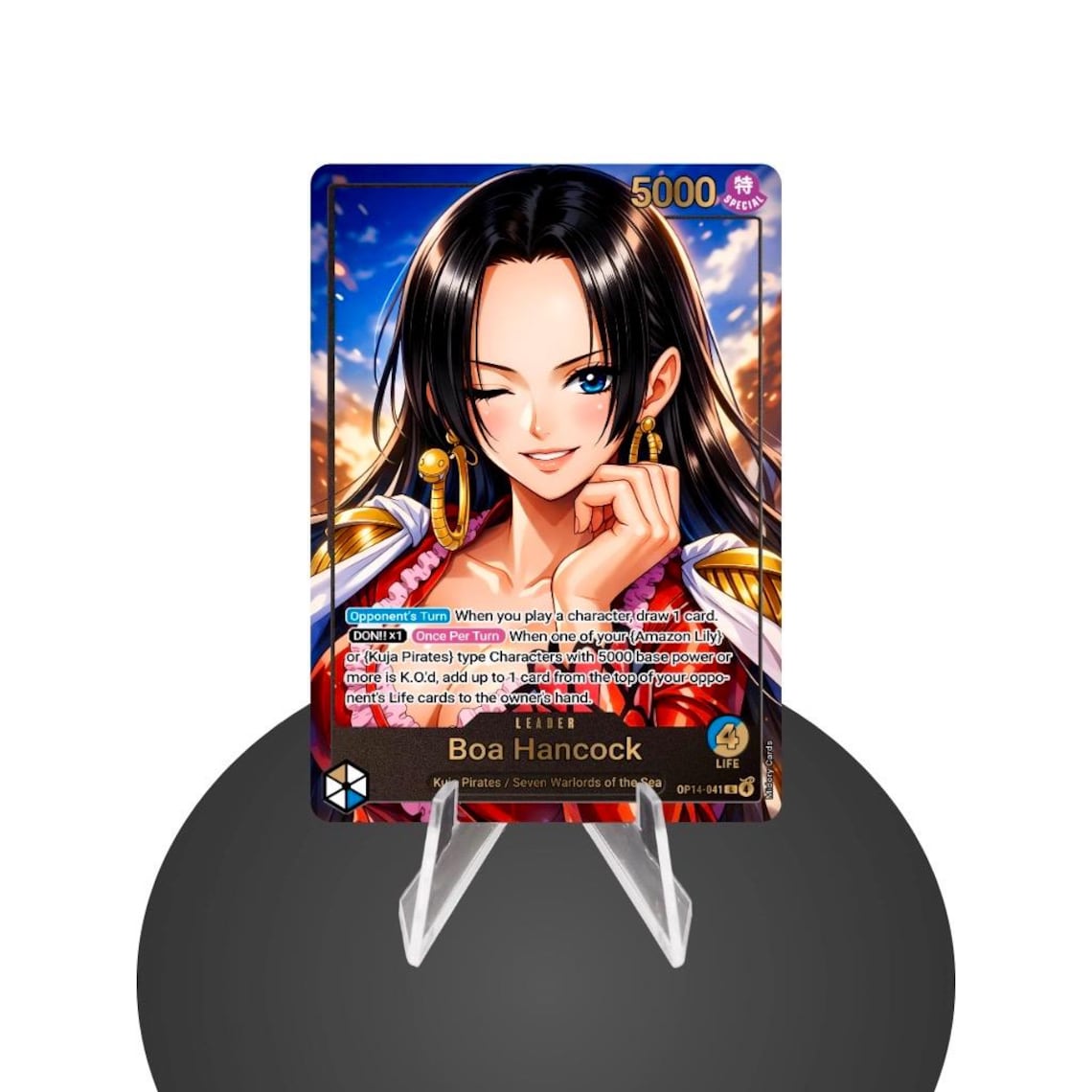 Boa Hancock OP14 Custom Leader – Karte One Piece - Hyper-gloss Full ...