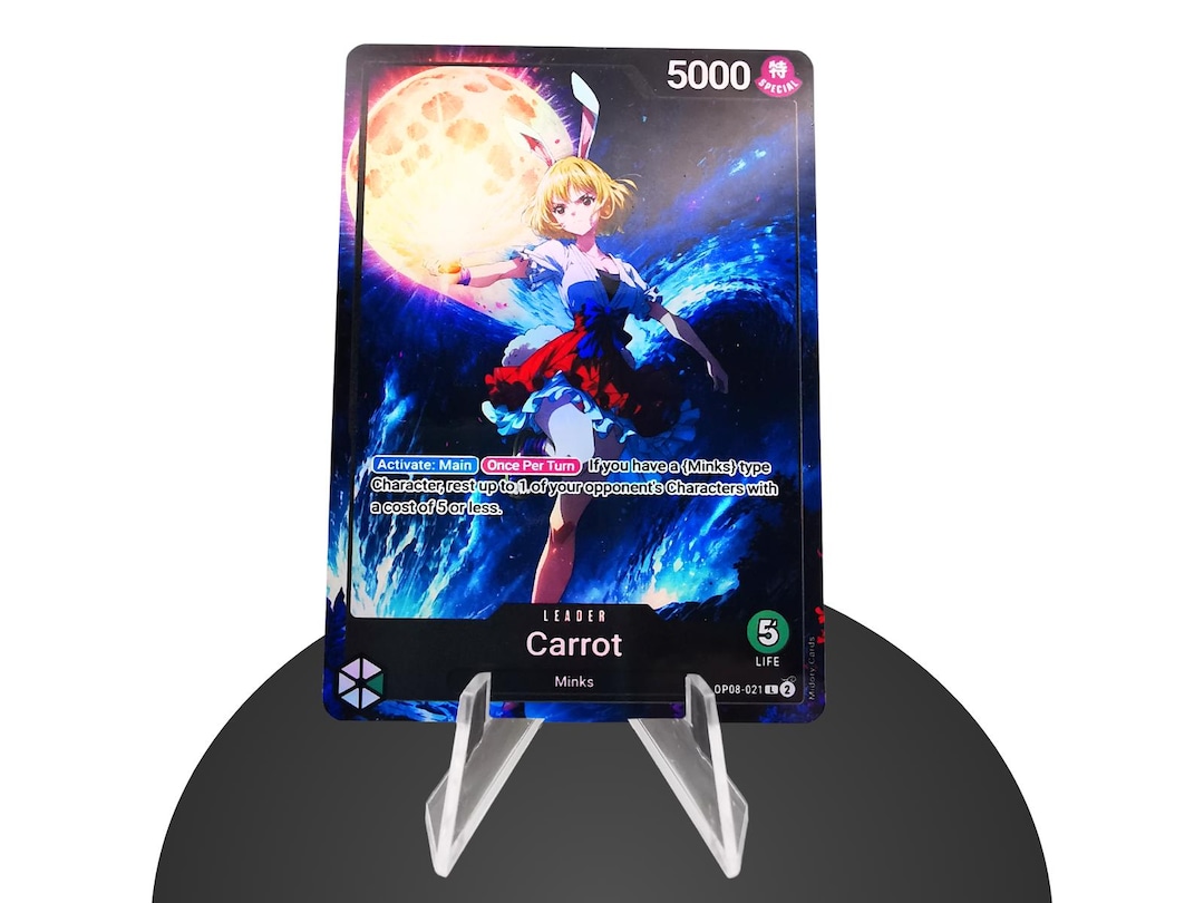 Carrot OP08 Custom Leader – Karte One Piece - Hyper-gloss Full Holo ...
