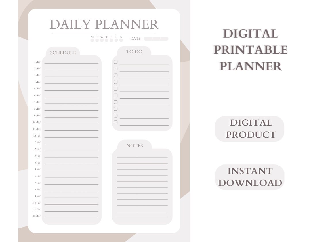 Digital Planner Template Goodnotes Planner Neutral Planner PDF ...