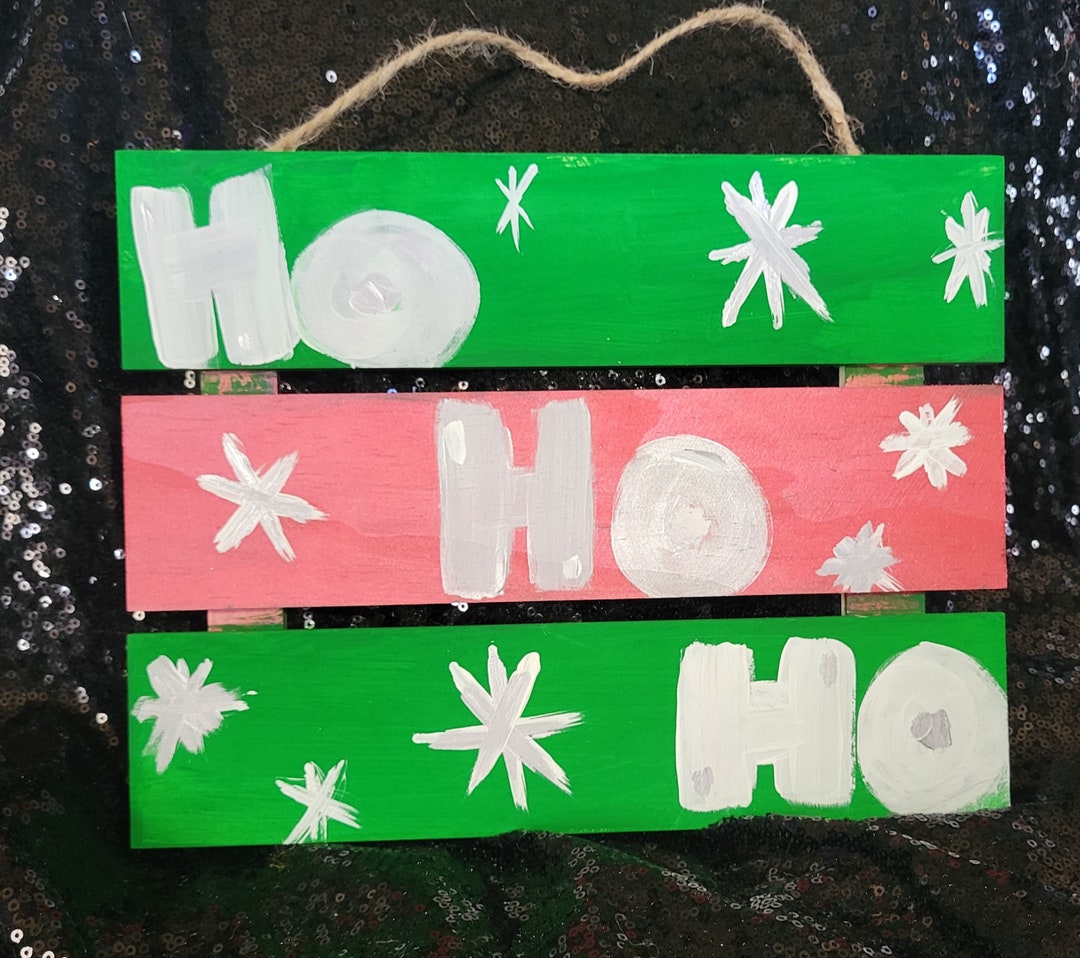 Ho Ho Ho Santa Sign - Etsy