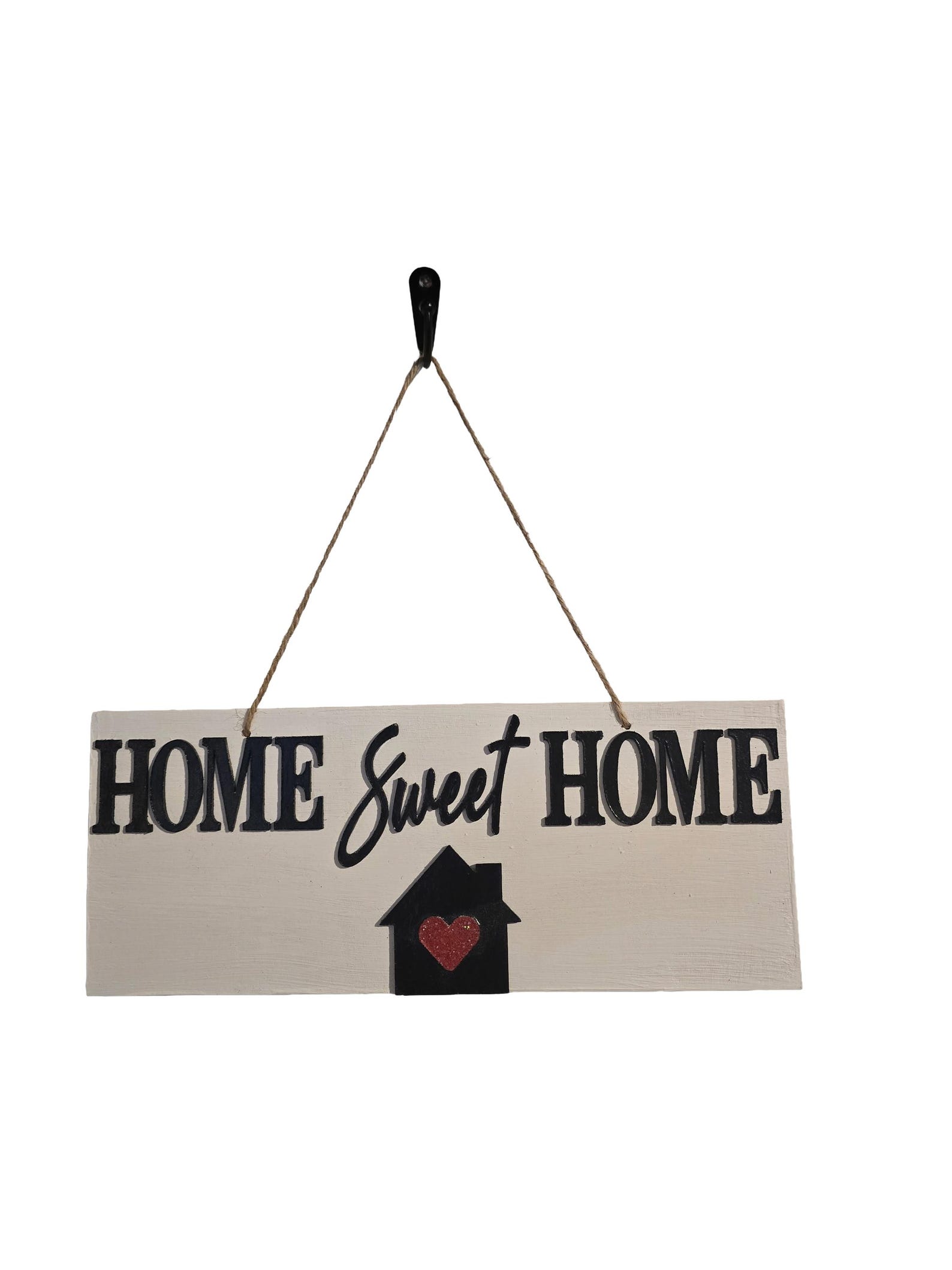 Home Sweet Home Wooden Sign | Hand Painted Farmhouse Wall Decor ...