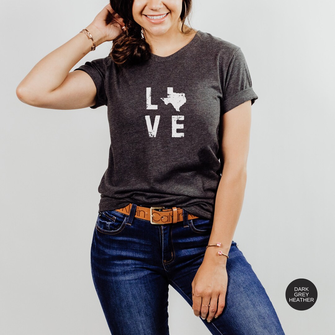 L-O-V-E Texas, Texas T-shirt, Home State Shirt, Hometown Shirt, Texas ...