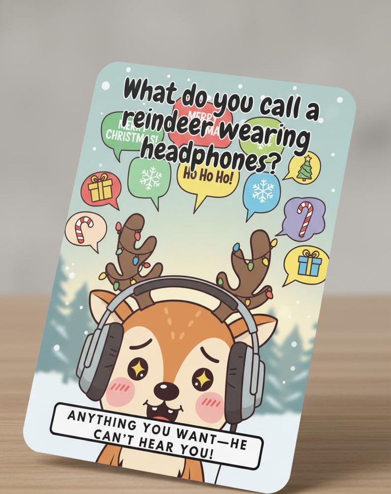 Christmas Joke Cards for Kids • Printable Lunchbox Notes • Funny ...