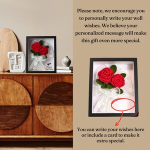 Crochet Flower Bouquet Photo Frame,handmade Knit Black Picture Frame ...