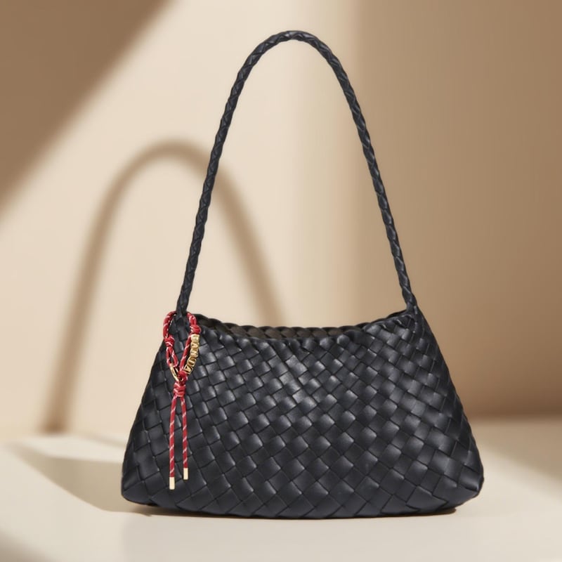 Leather Basket Weave Handbag - Etsy