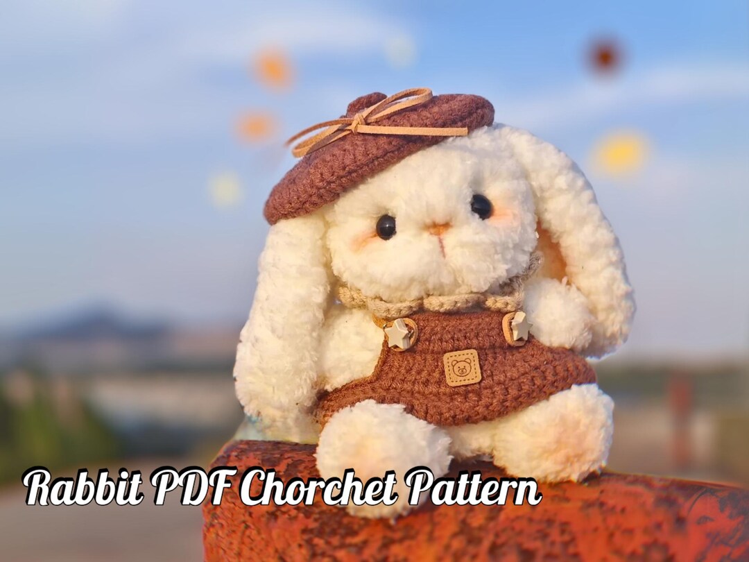 Crochet Pattern: Cuddly Rabbit, Amigurumi Easter Plush Bunny Tutorial ...