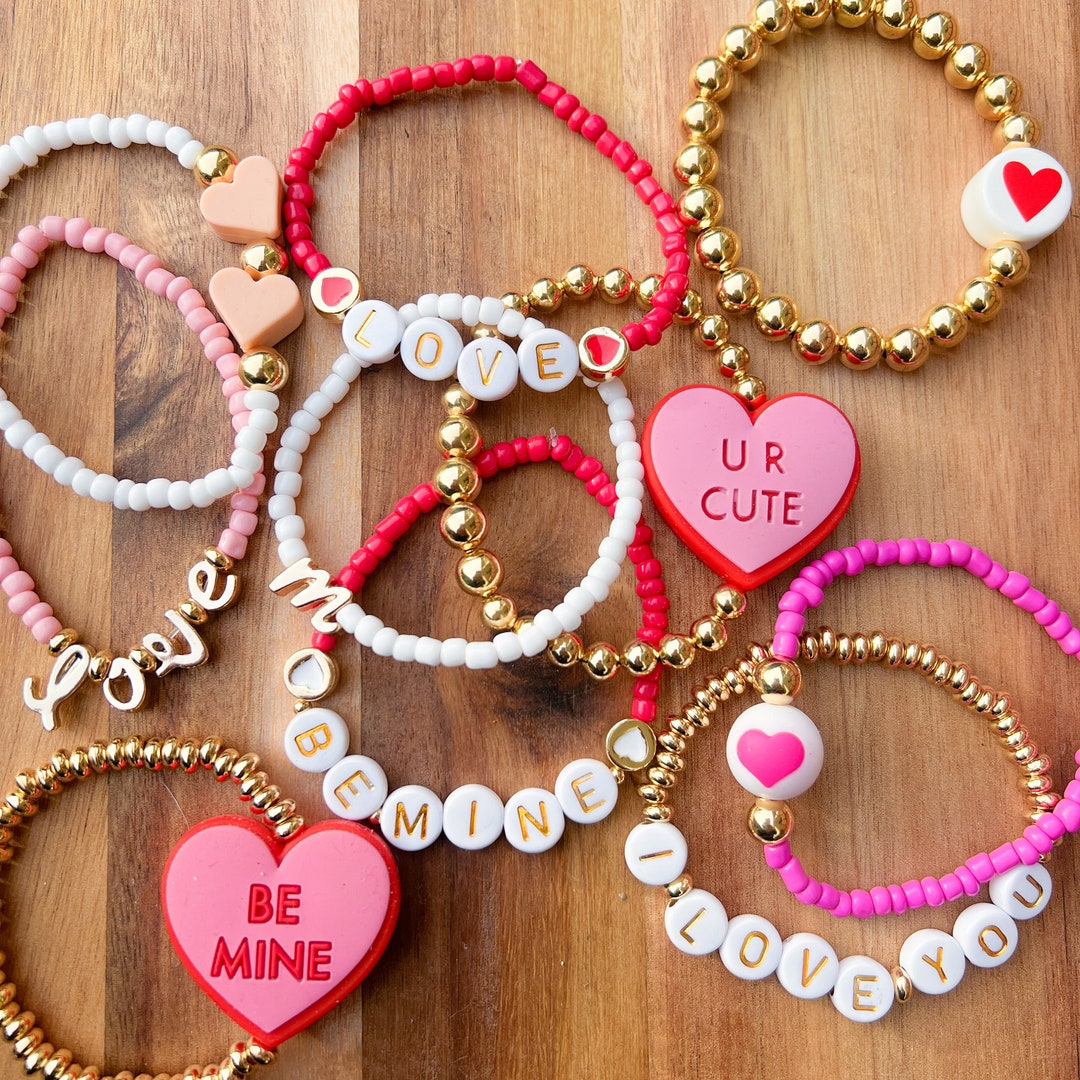 Valentine's Day Bracelet Stacks - Etsy