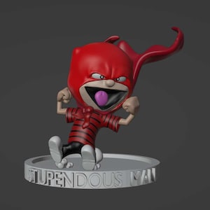 Calvin and Hobbes Stupendous Man 3D Print - Etsy