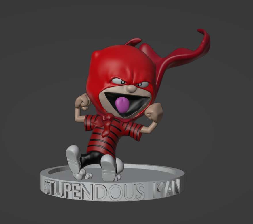 Calvin and Hobbes Stupendous Man 3D Print - Etsy