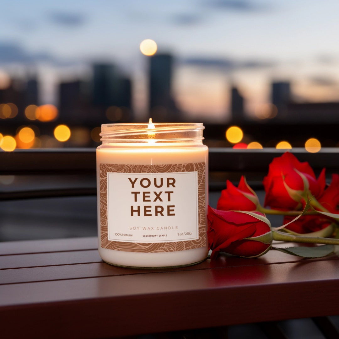 Custom Candle, Custom Text Gift, Create Your Own Candle Label ...