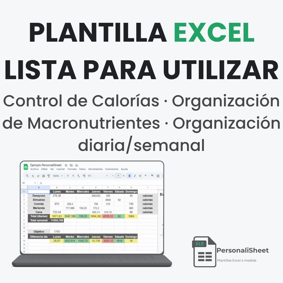 Weekly Calorie Tracking Excel Template — Ready to Use | Diet and ...