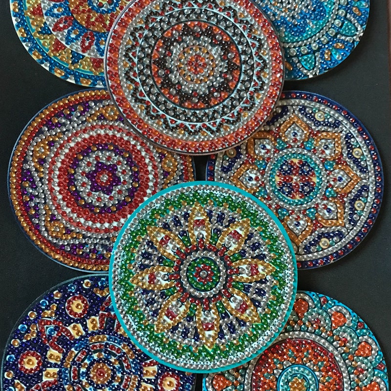 Diamond Art Coasters - Etsy