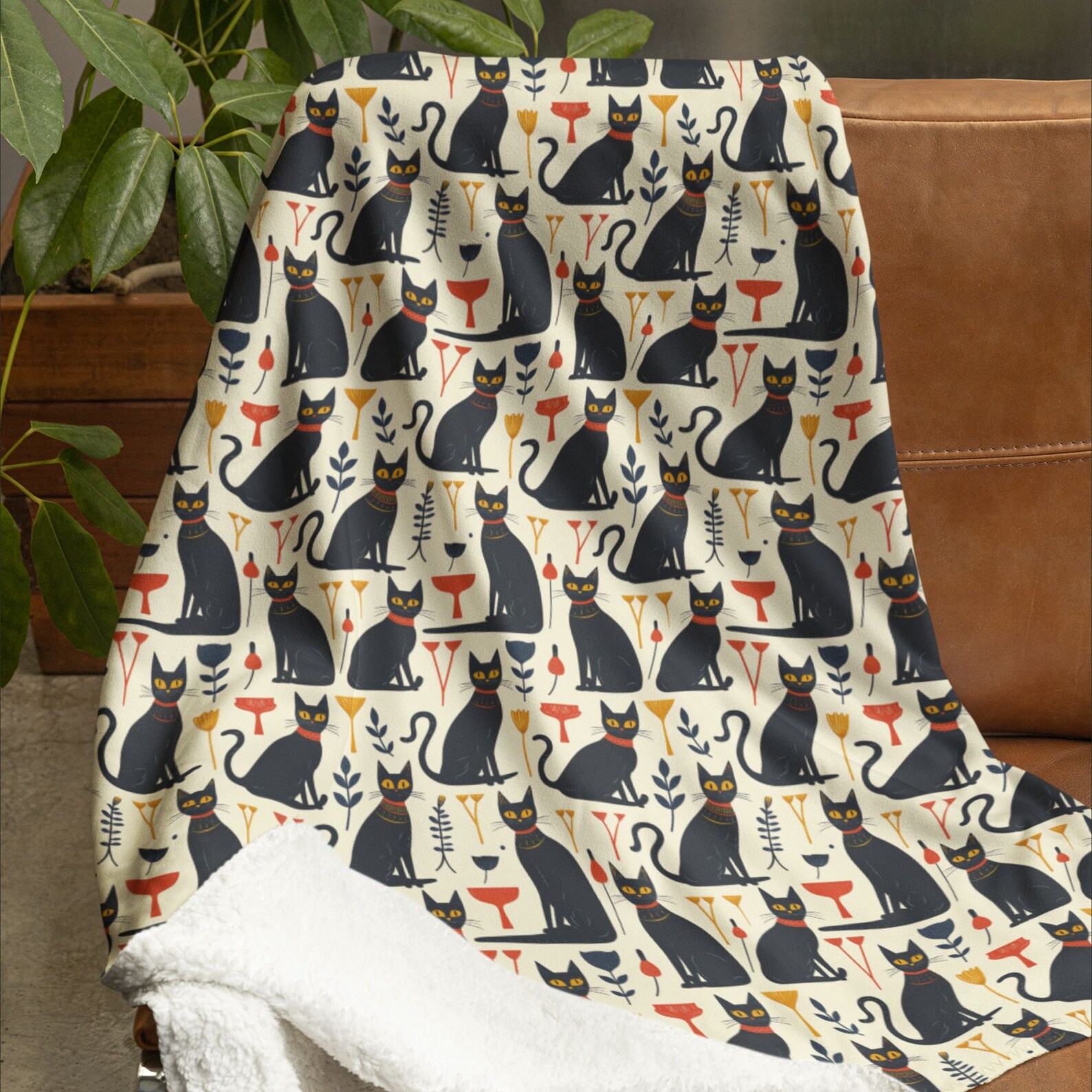 Cat Patterning Print Cat Lucky Pattern Art Egypt Cat Ancient Gift Cat Egypt Repeat Pattern God ...