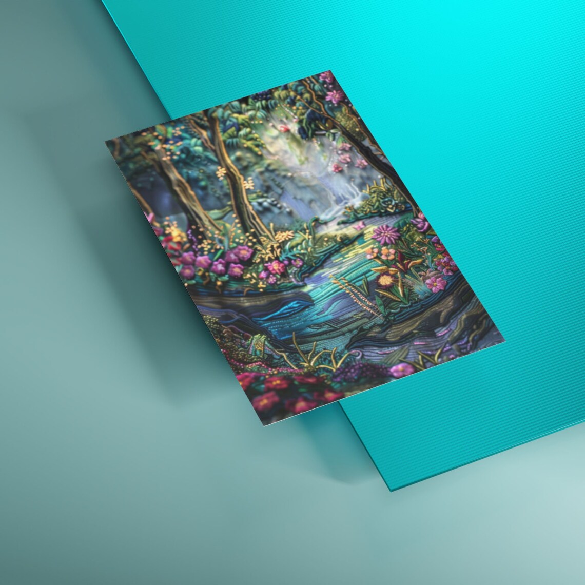 Enchanted Forest Seamless Pattern Magical Garden 3D Texture Print ...