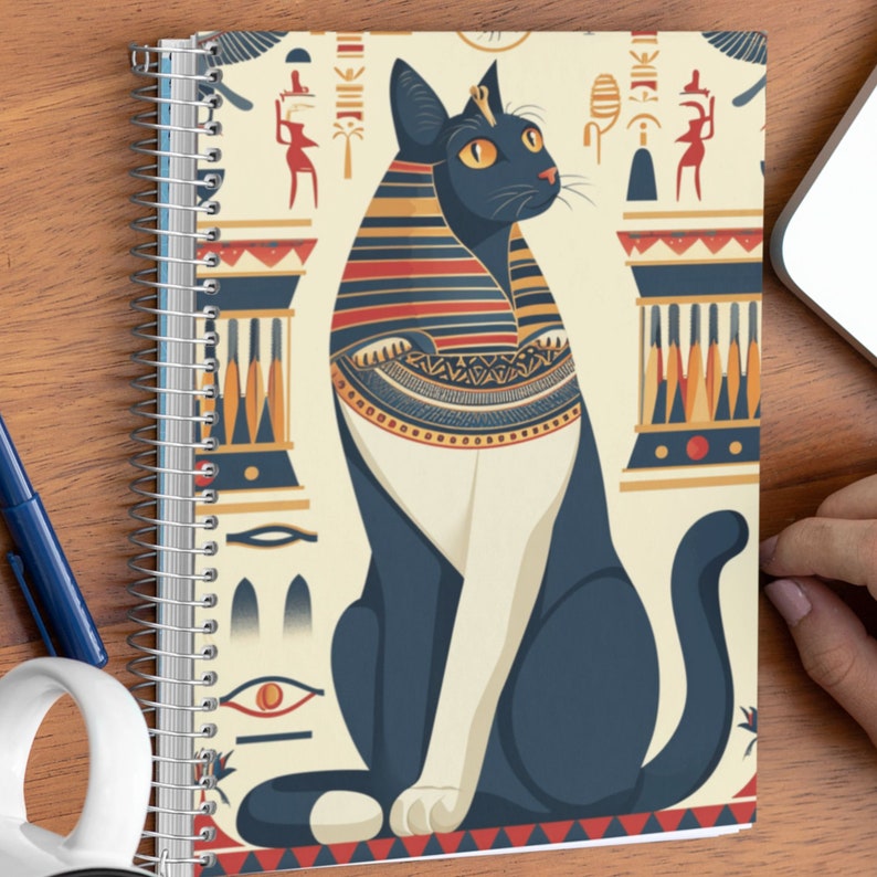 Cat Patterning Print Cat Lucky Pattern Art Egypt Cat Ancient Gift Cat ...