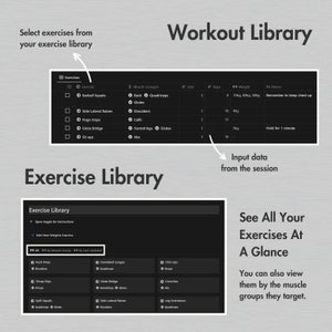 Notion Template Fitness Planner, Notion Workout Planner Fitness Tracker ...