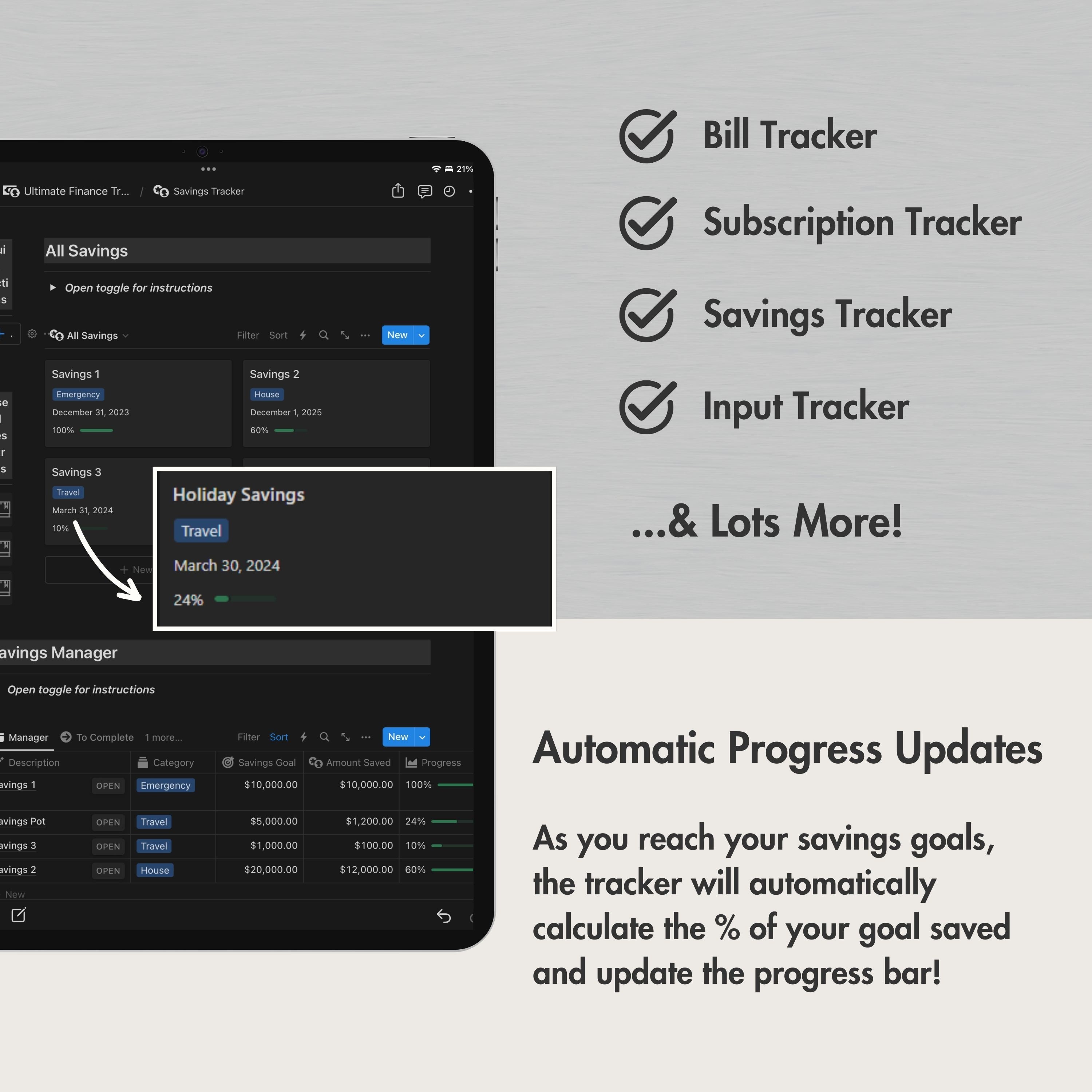 Notion Template Personal Finance Tracker Budget Tracker, Dark Mode Notion Income and Expense ...