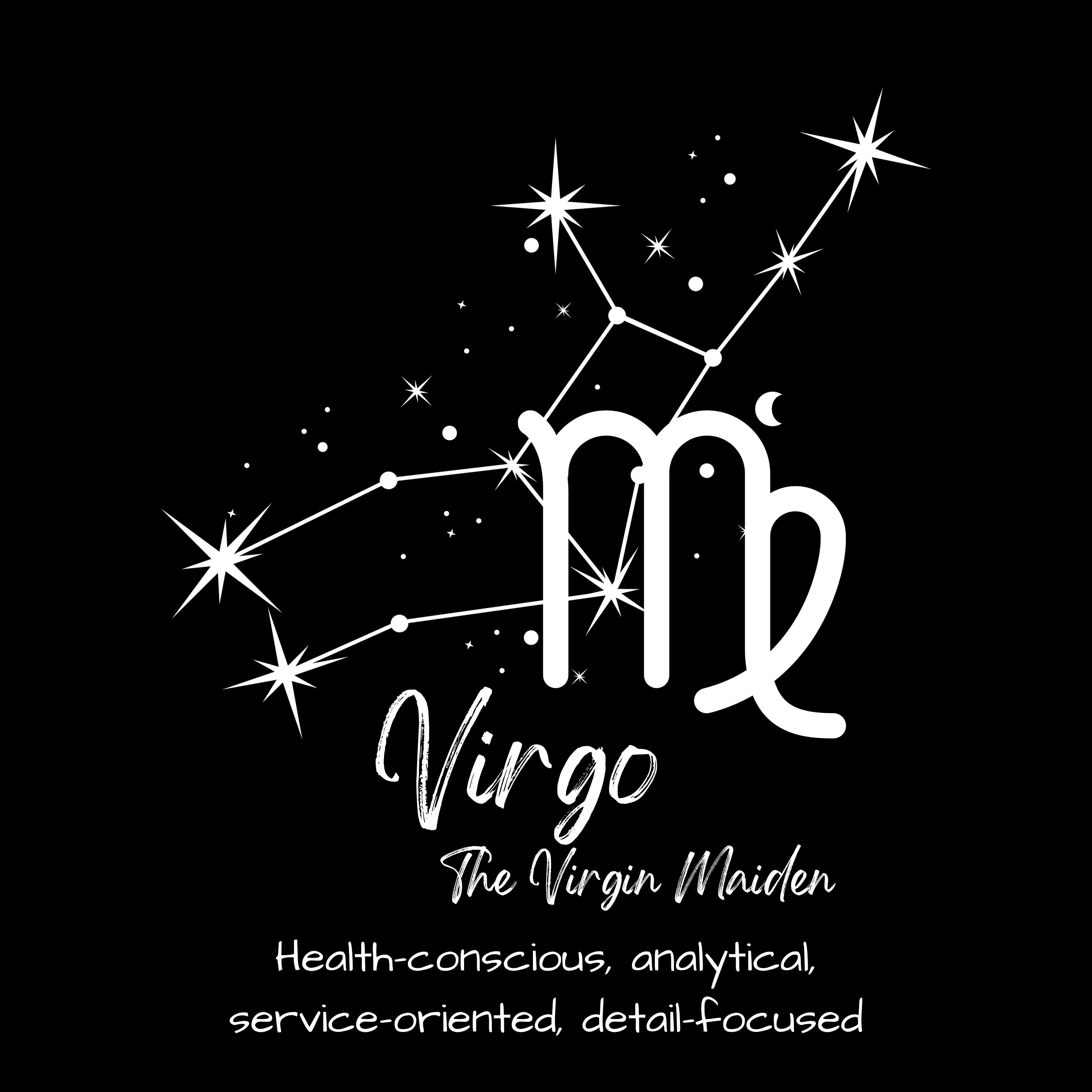 Virgo Astrology Sign PNG Transparent Background - Etsy