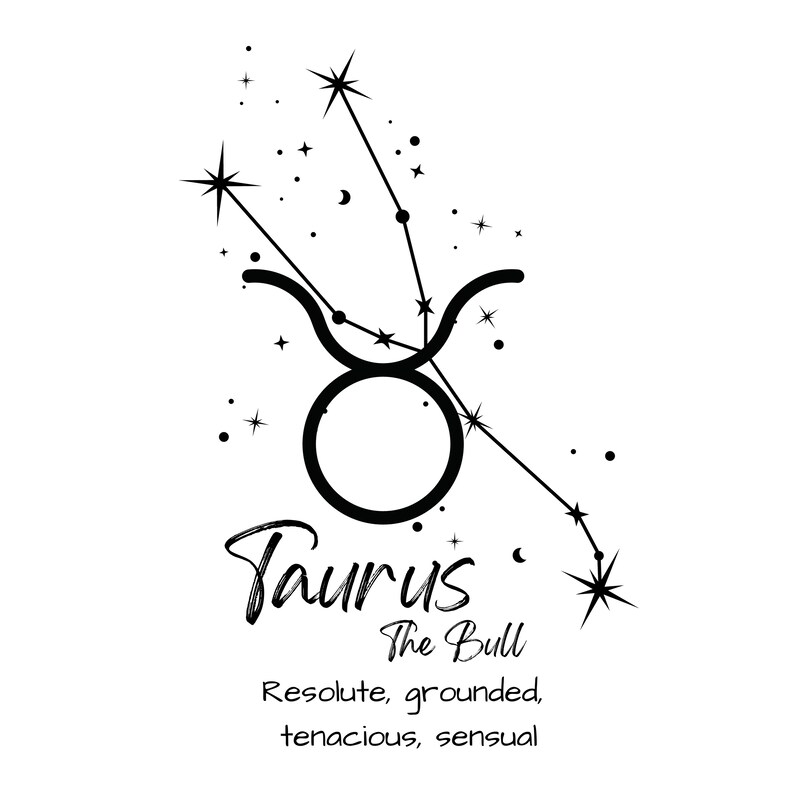 Taurus Astrology Sign PNG - Etsy