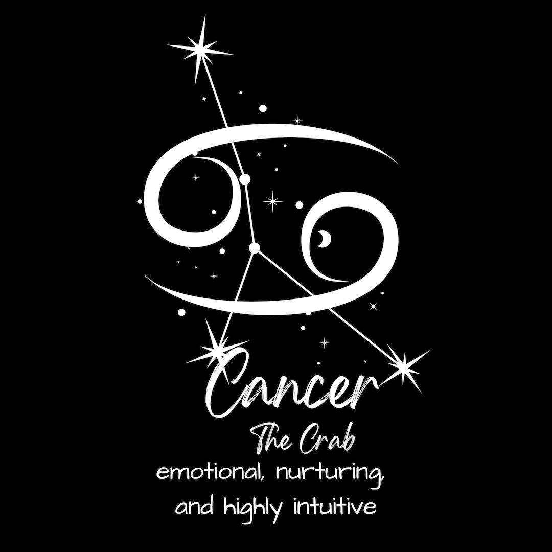 Cancer Astrology Sign PNG Digital File - Etsy UK