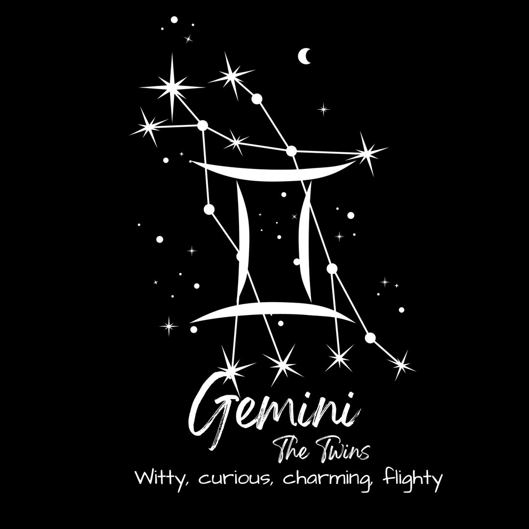 Gemini Astrology Sign PNG - Etsy UK