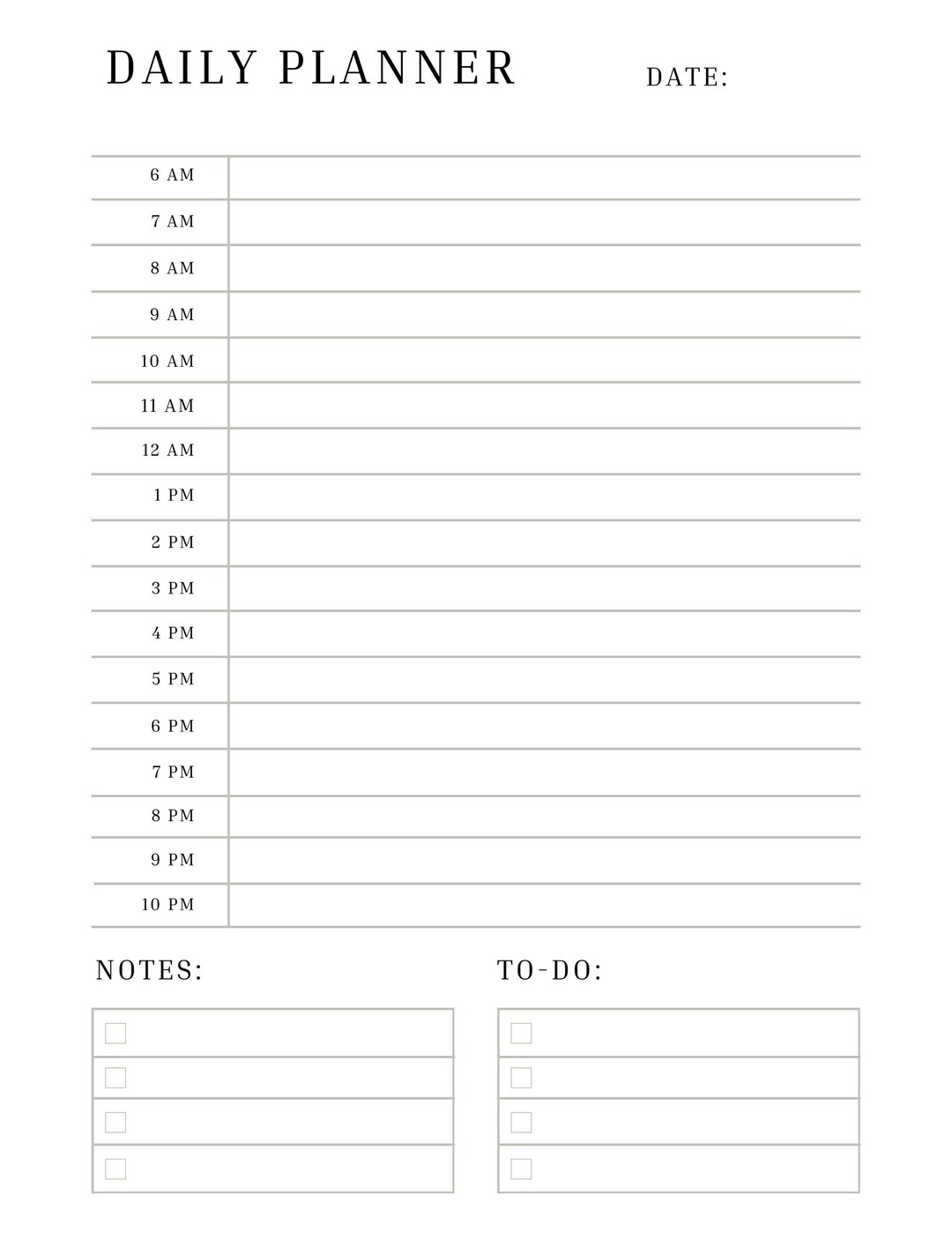 Planner, Daily Printable Planner, Printable Planner, To-do List ...