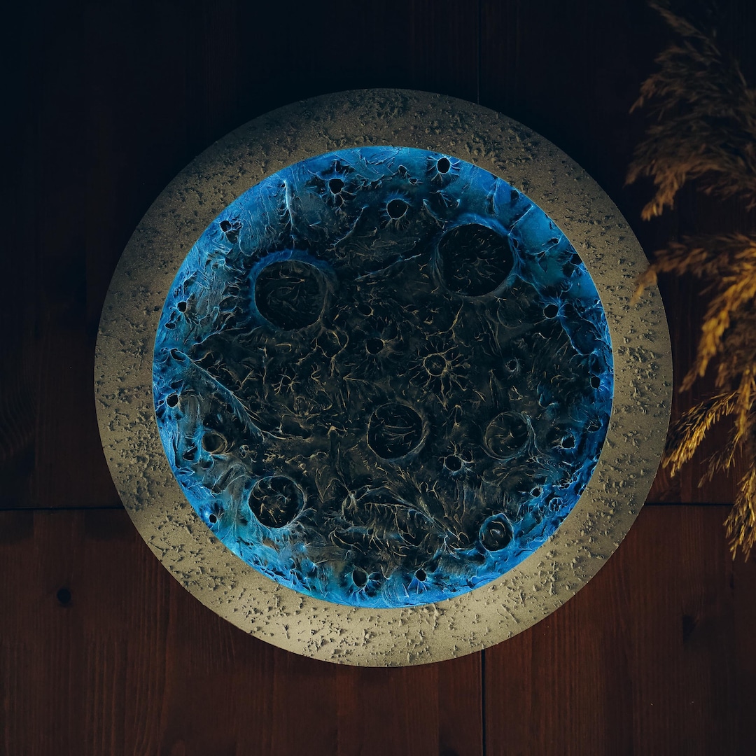Moon Lamp; Wall Lamp; LED; Wall Decor; Wall Art; Hand Made; Moonlight ...