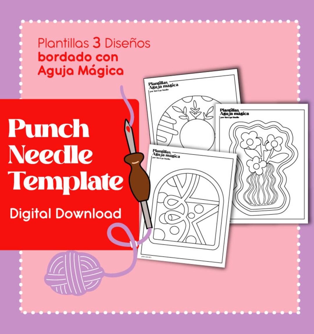 3 Large Magic Needle Embroidery Templates - Etsy
