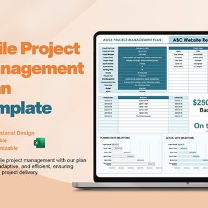 Agile Project Management Plan Template for Excel - Etsy