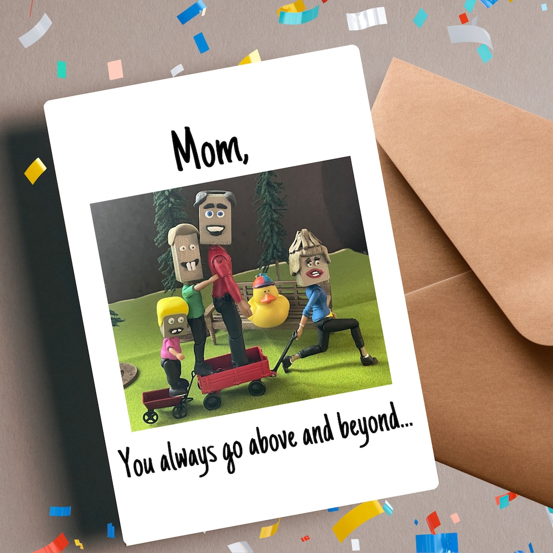 Printable Happy Mother's Day Card Funny Silly Greeting Card Wife Mom ...