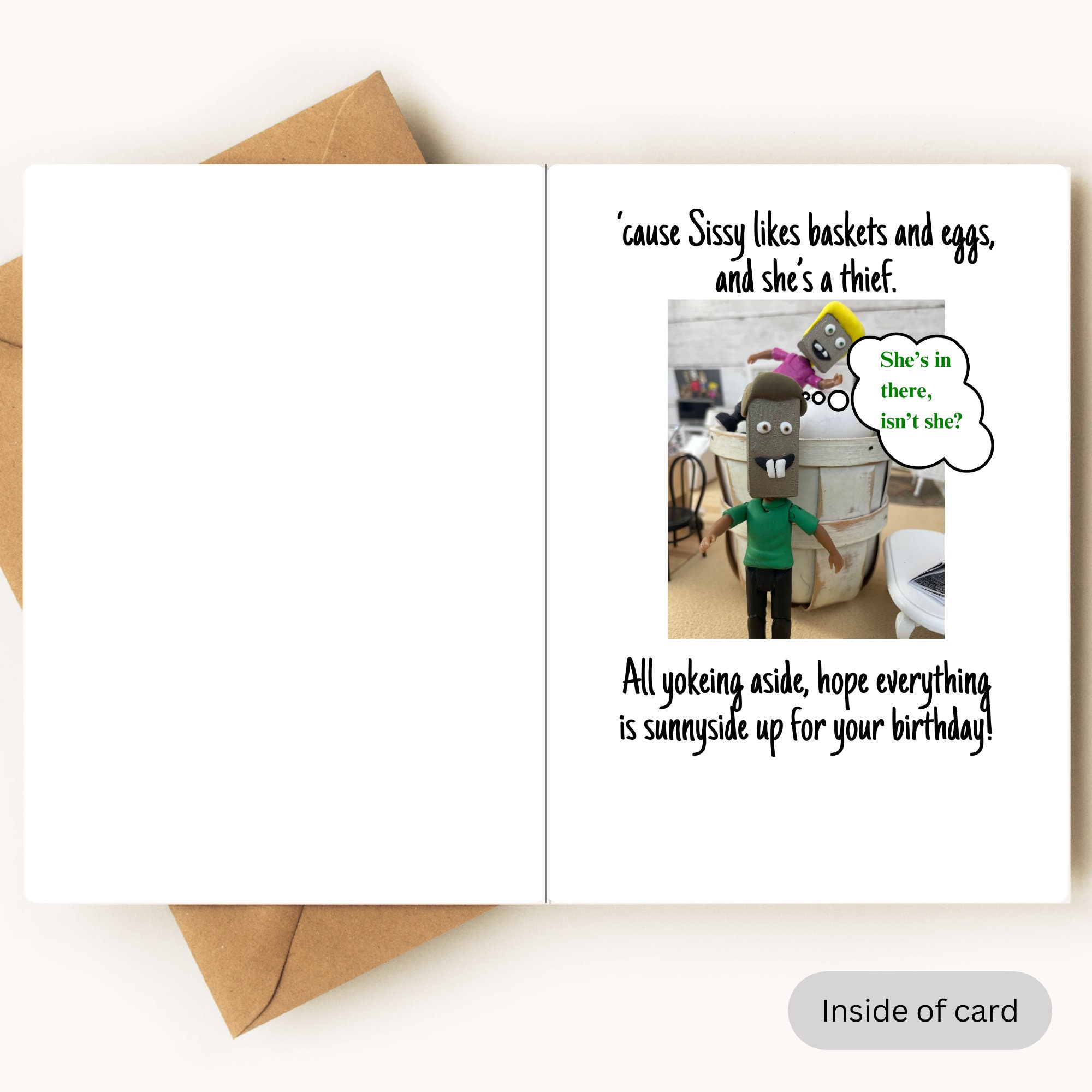 Printable Happy Birthday Card Funny Silly Greeting Husband Wife ...