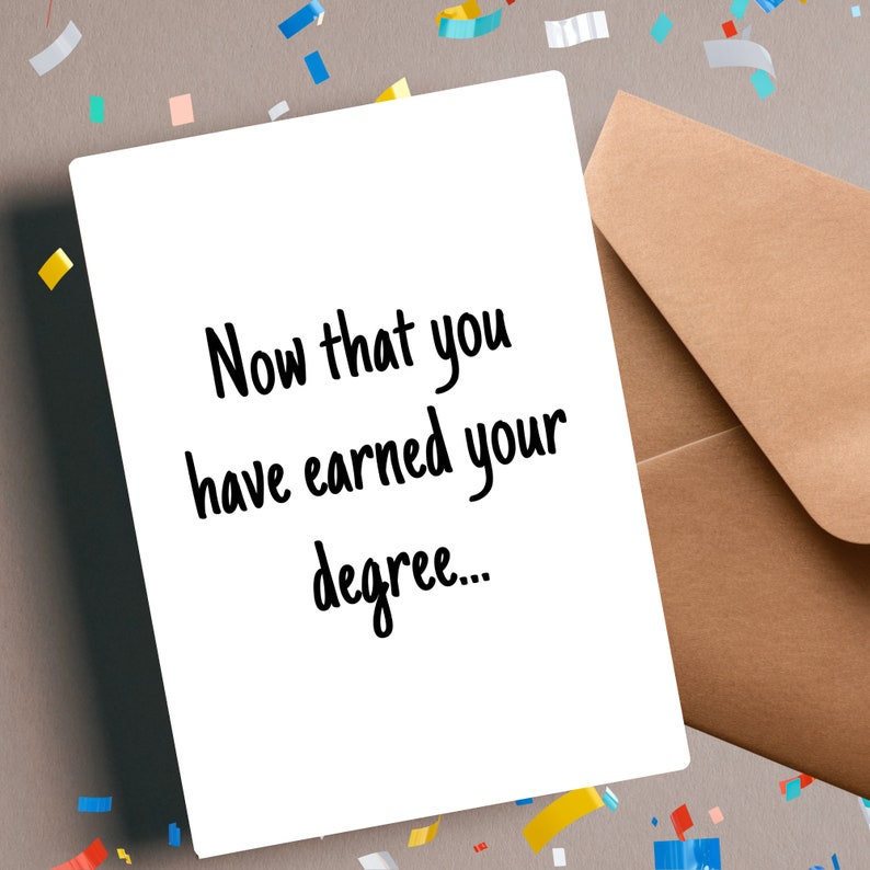 Printable Graduation Card Funny Graduation Card for Daughter Graduation ...