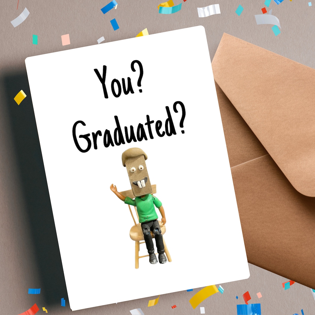 Printable Graduation Card Funny Graduation Card for Friend Graduation ...