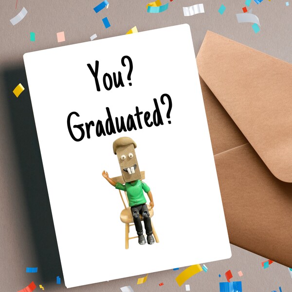 Printable Graduation Card Funny Graduation Card for Daughter Graduation ...
