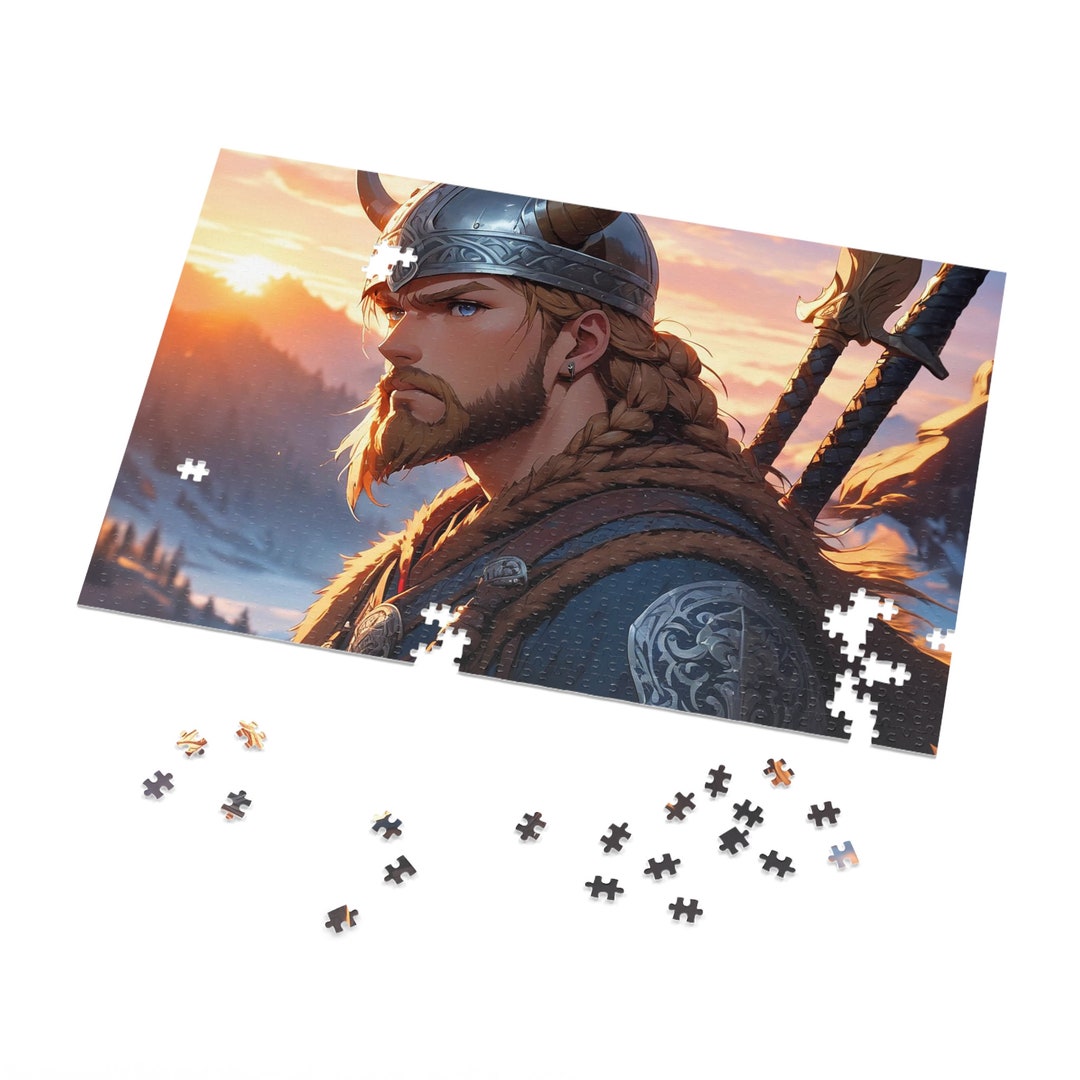 Viking Character Series Anime Fantasy Puzzle, Jigsaw Puzzle Gifts - Etsy