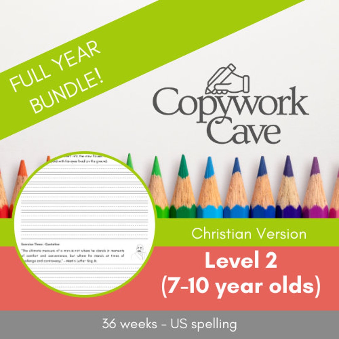 Full Year Copywork Bundle, 7-10 Year Olds, Open & Go. Charlotte Mason ...