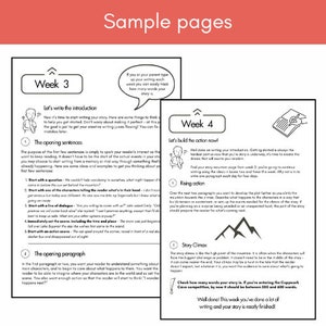 Six Weeks to Write a Story, Printable Homeschool Resource, Creative ...
