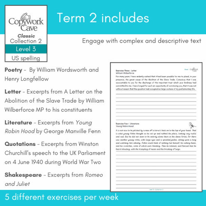 Full Year Copywork Curriculum for 10-14 Year Olds - Open-and-go ...