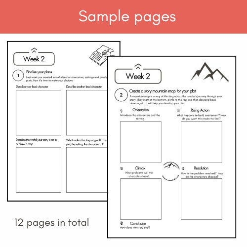 Six Weeks to Write a Story, Printable Homeschool Resource, Creative ...