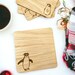 Wooden Penguin Coaster Set Coffee Table Drinks Coaster Oak Wine Coaster ...