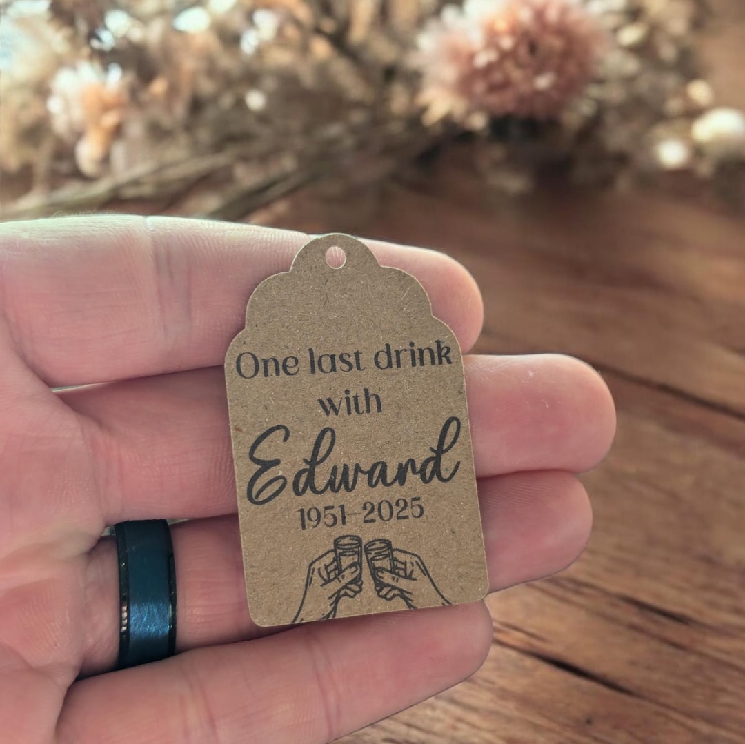 Personalised Tags for Funeral Favor Memorial Gift Favours Memorial Tags ...