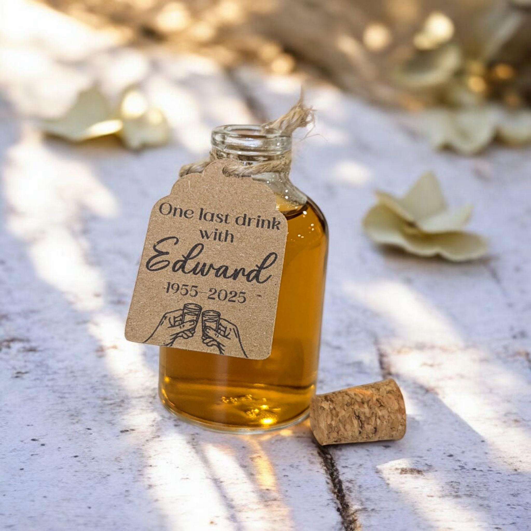 Personalised Funeral Favors Memorial Gift Favours Memorial Bottles in ...