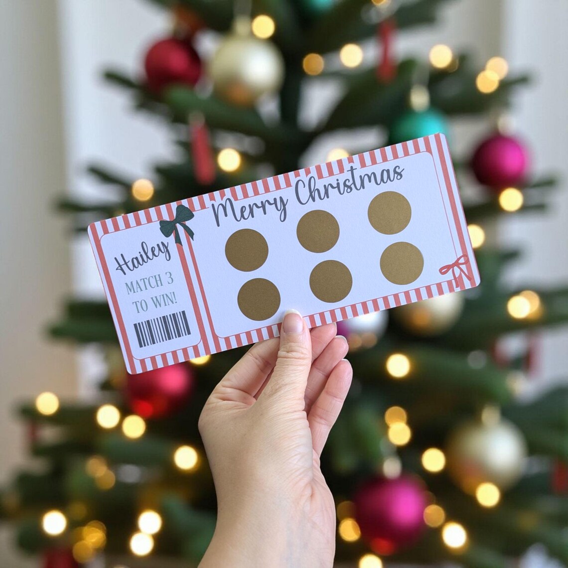Surprise Trip Christmas Scratch Card Reveal Ticket Reveal Concert ...