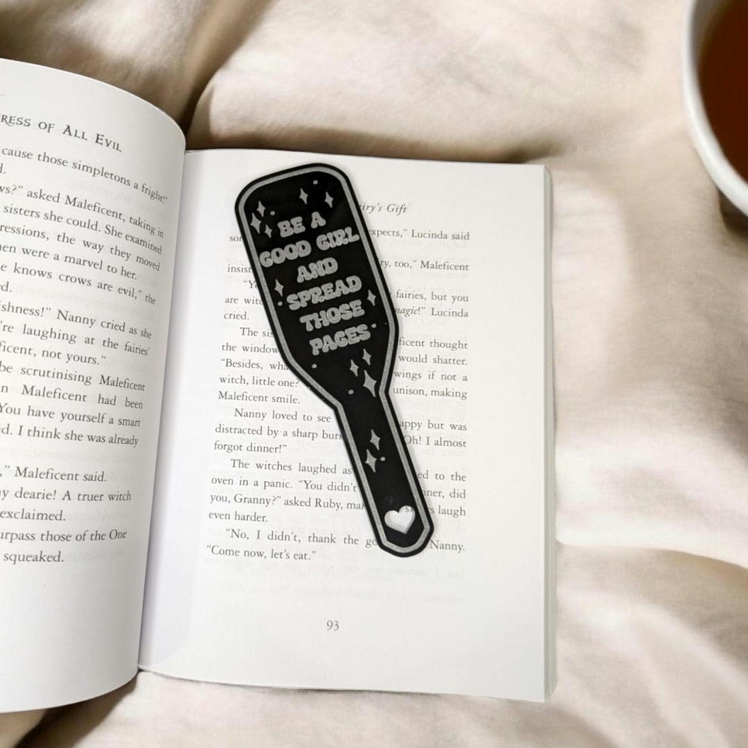 Spanking Paddle Shaped Bookmark Spread Those Pages Naughty Bookmark ...